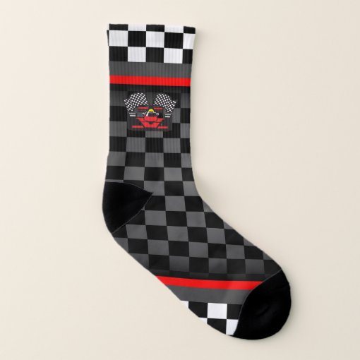 Auto Racing Design Socks | Zazzle