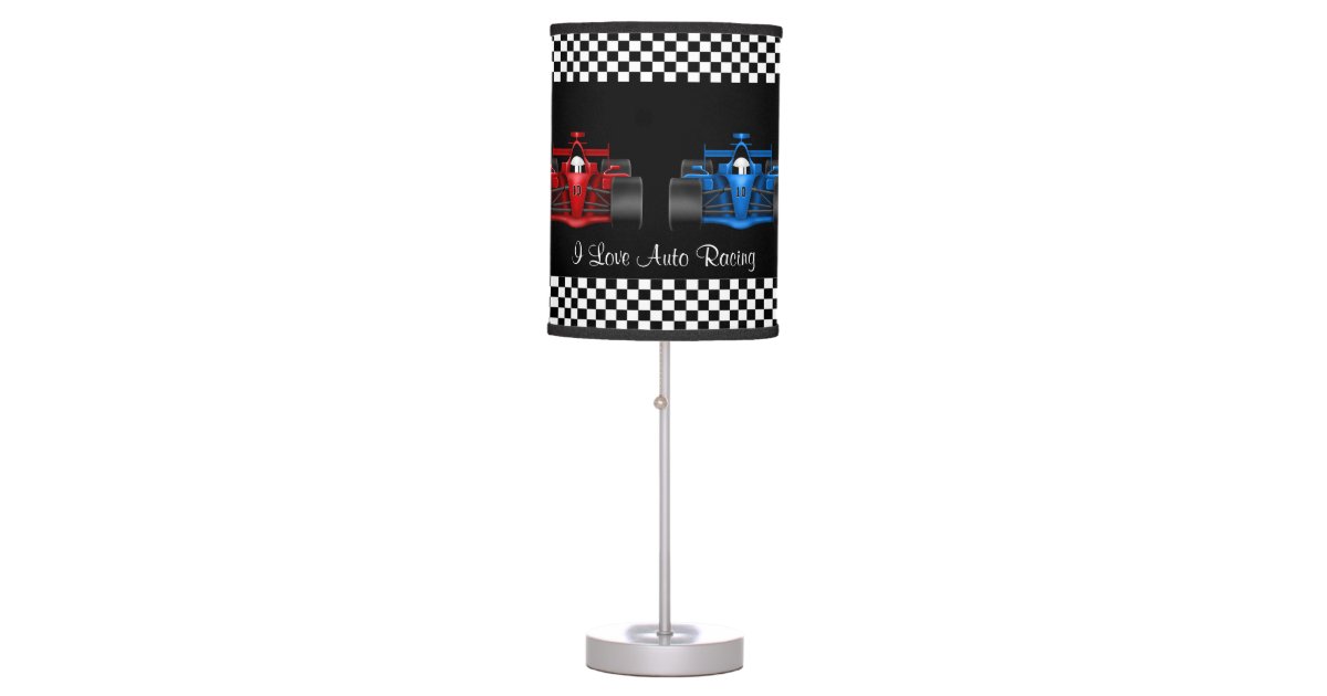 Auto Racing Table Lamp | Zazzle