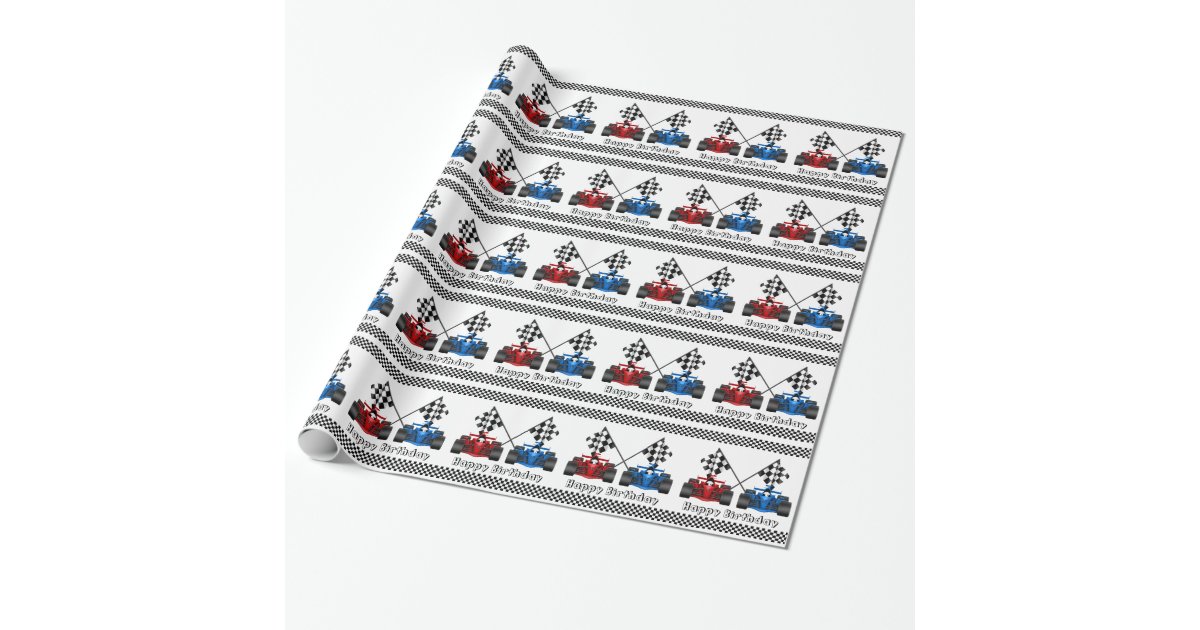 Auto Racing Wrapping Paper | Zazzle