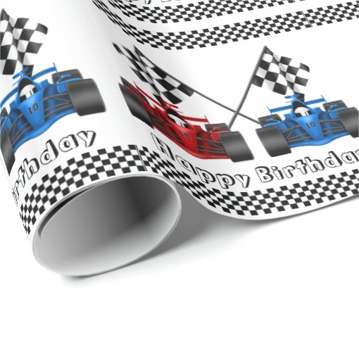 Auto Racing Wrapping Paper | Zazzle