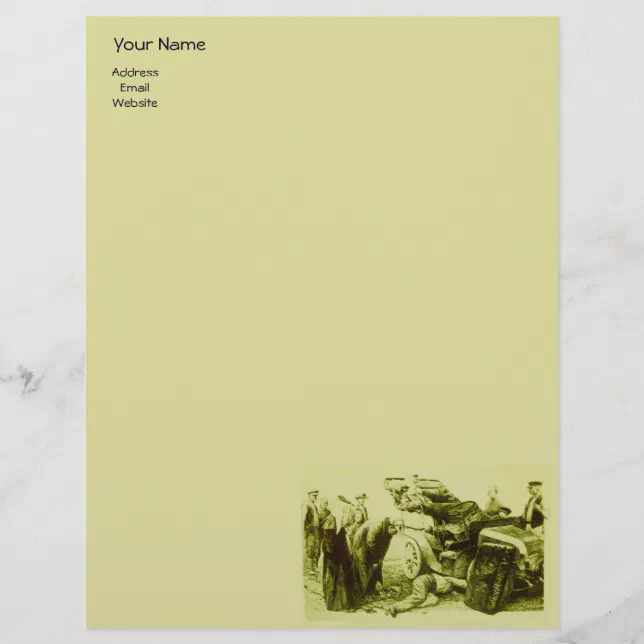 AUTO REPAIR- AUTOMOTIVE LETTERHEAD | Zazzle