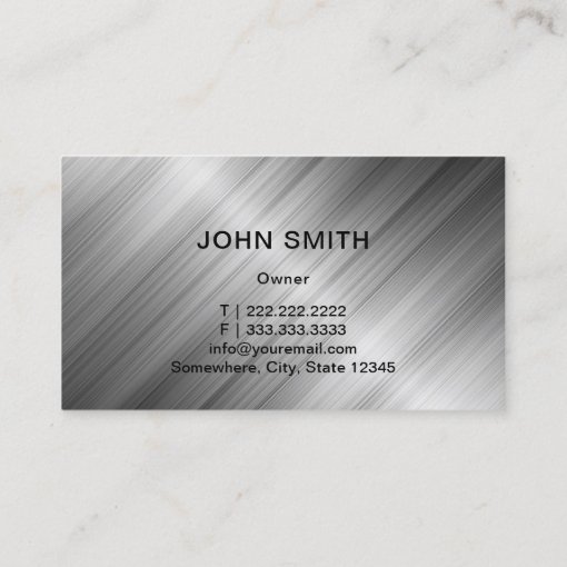 Auto Repair Automotive Metallic Car Mechanic Business Card | Zazzle