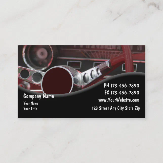 Auto Repair Business Cards | Zazzle