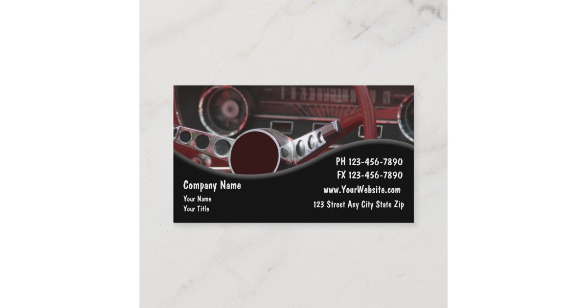 Auto Repair Business Cards | Zazzle