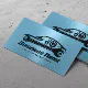 Auto Repair Car & Wrench Blue Automotive Mechanic Business Card | Zazzle