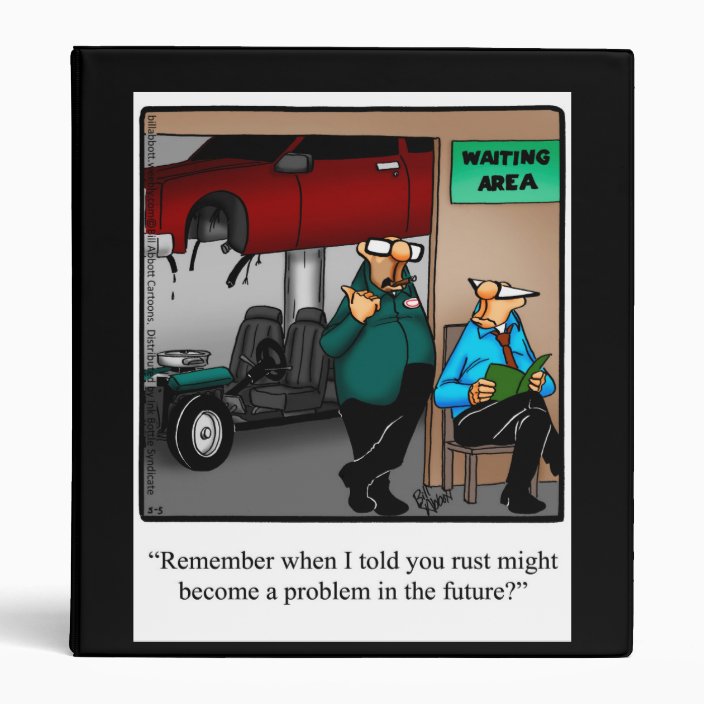 Auto Repair Humor Binder | Zazzle.com