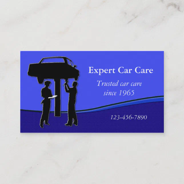 Auto Repair Shop Business Card | Zazzle
