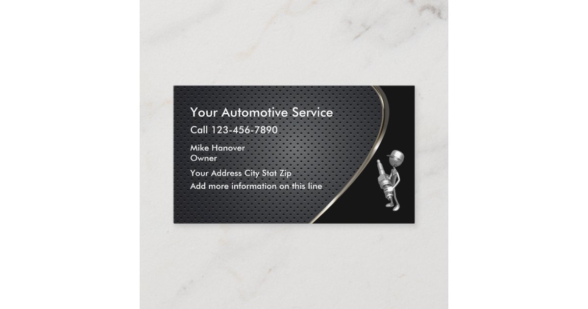 Auto Repair Shop Business Card | Zazzle