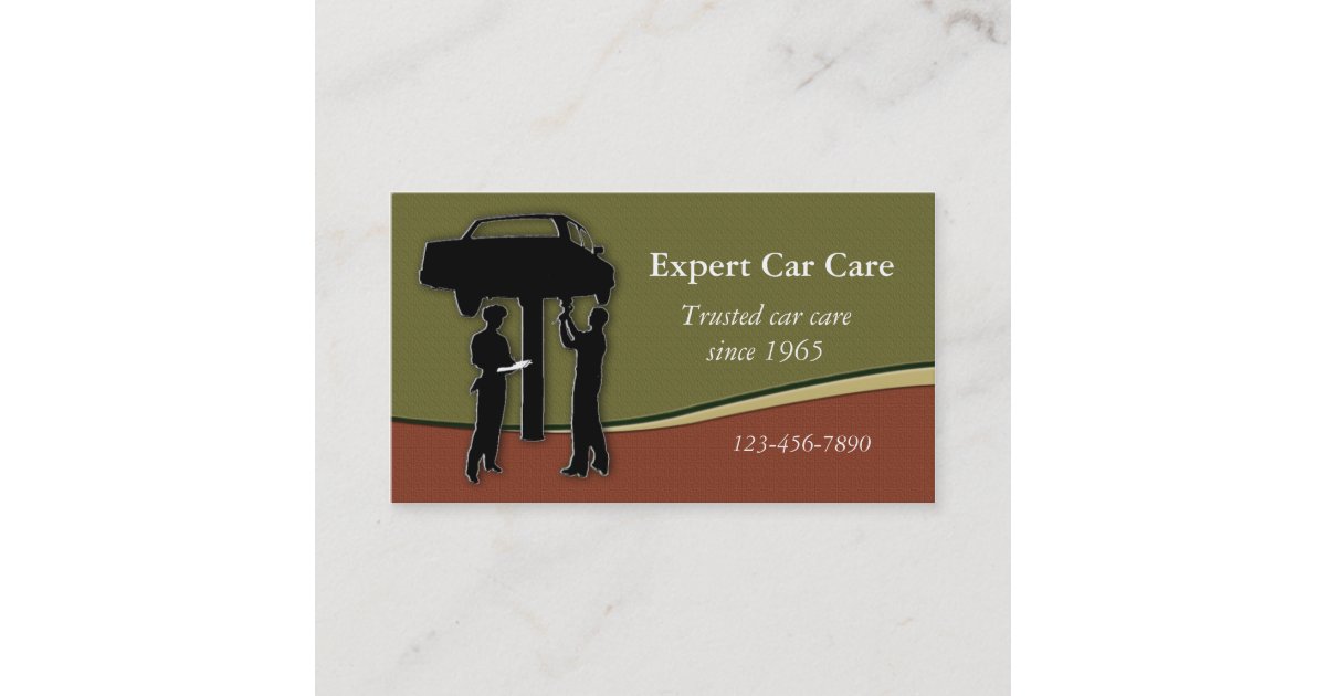 Auto Repair Shop Business Card | Zazzle