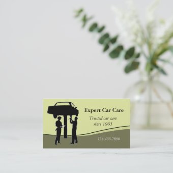 Auto Repair Shop Business Card | Zazzle