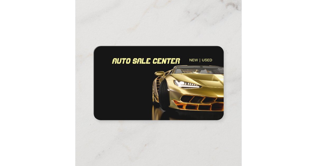 Auto Sale Car Dealership Business Card | Zazzle