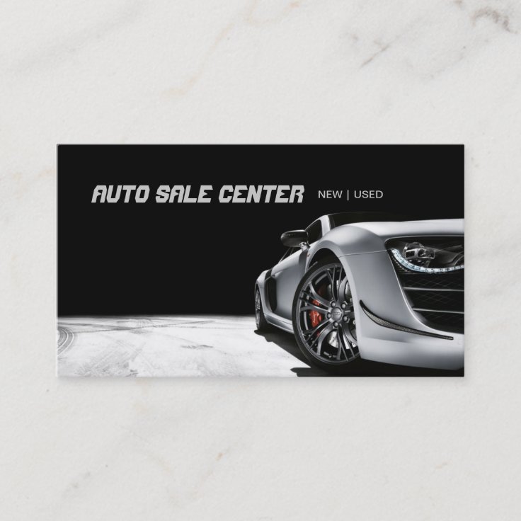 Auto Sale Car Dealership Business Card | Zazzle
