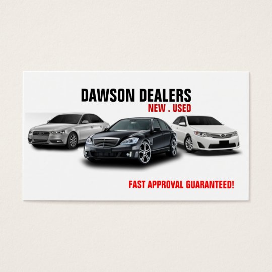 Auto Sale Dealership Cars Business Card | Zazzle.com