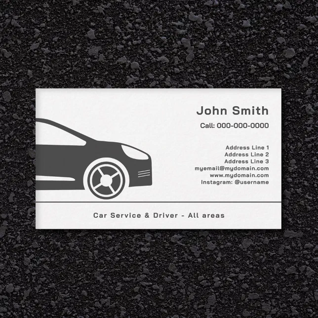 Auto Sales or Car Driver Business Card | Zazzle
