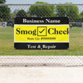 Auto Smog Check Business Banner | Zazzle
