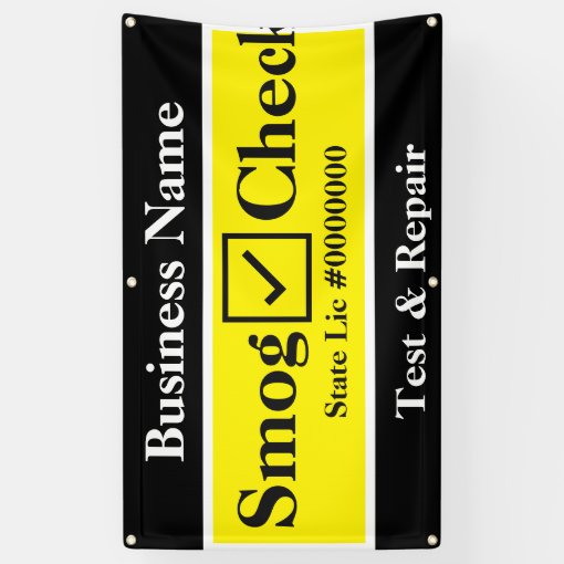 Auto Smog Check Business Banner | Zazzle