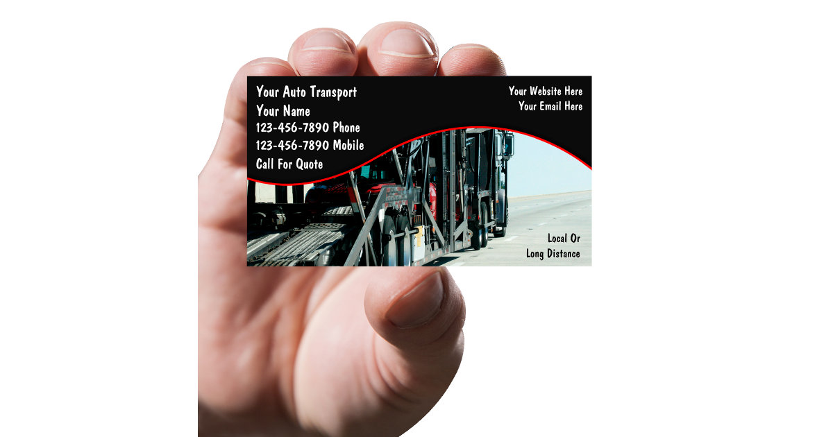 Auto Transport Car Carrier Business Cards | Zazzle
