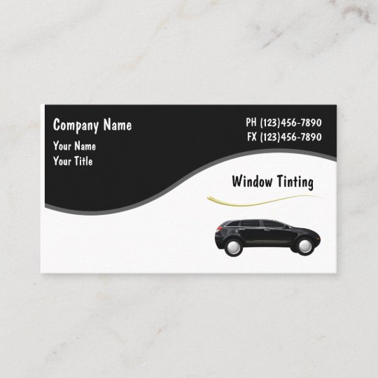 Auto Window Tinting Cards | Zazzle.com