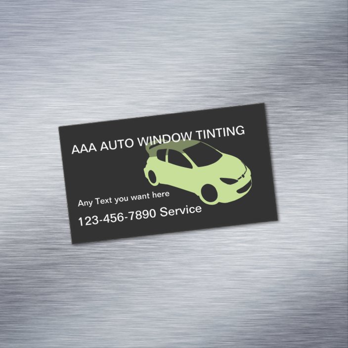 Auto Window Tinting Magnetic Business Card | Zazzle.com