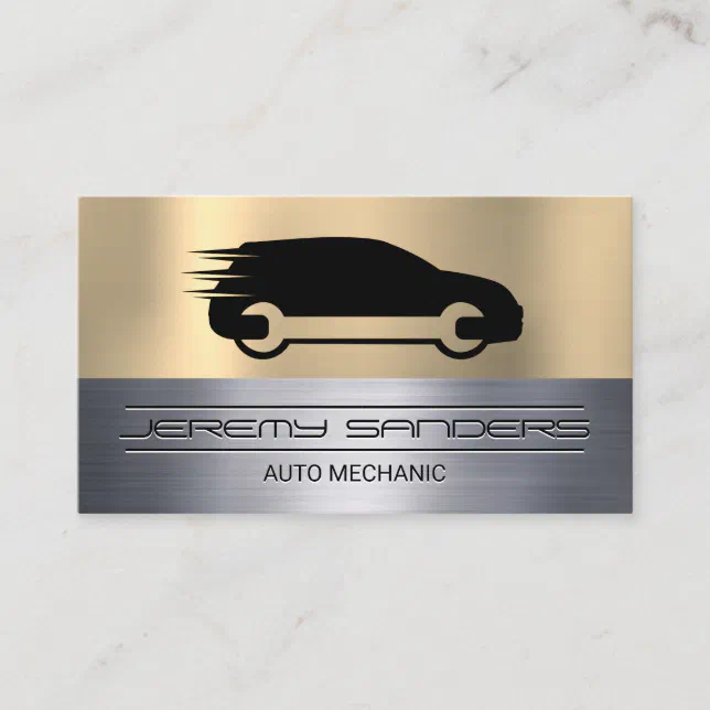 Auto Wrench Logo | Mechanic Business Card | Zazzle