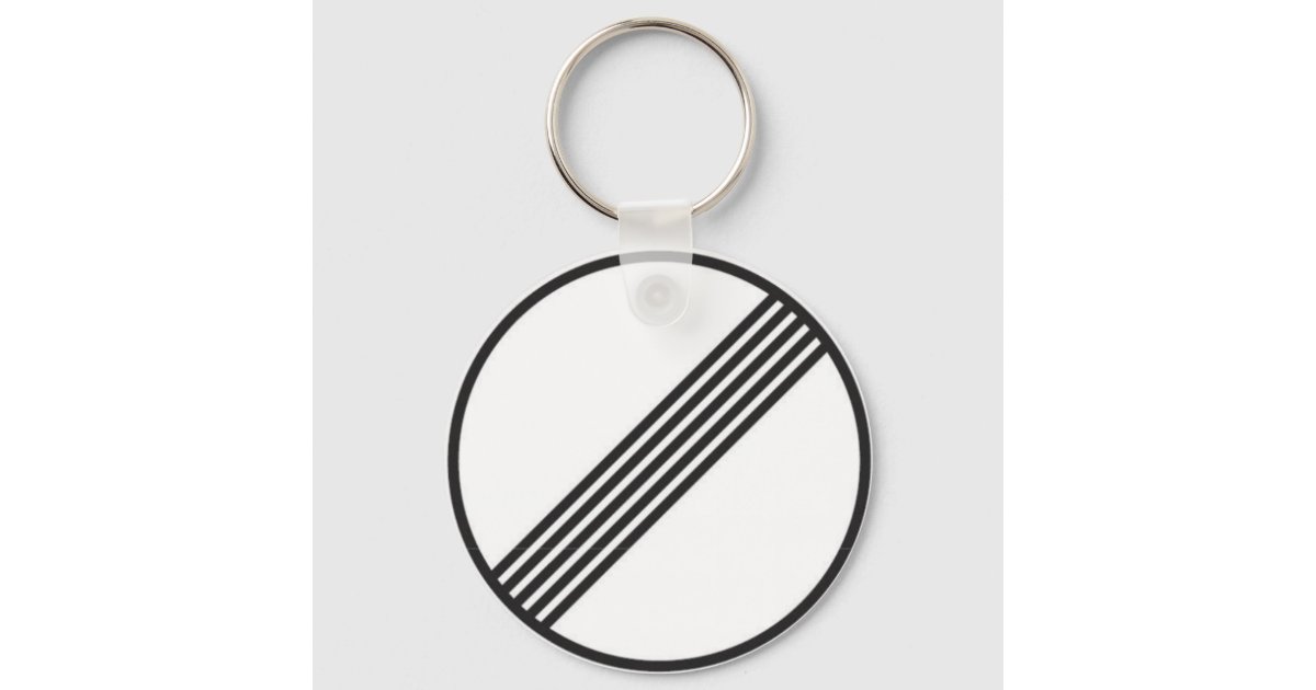 Autobahn No Speed Limits Keychain | Zazzle