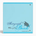 Autograph Graduation Book Binder Boy Blue | Zazzle