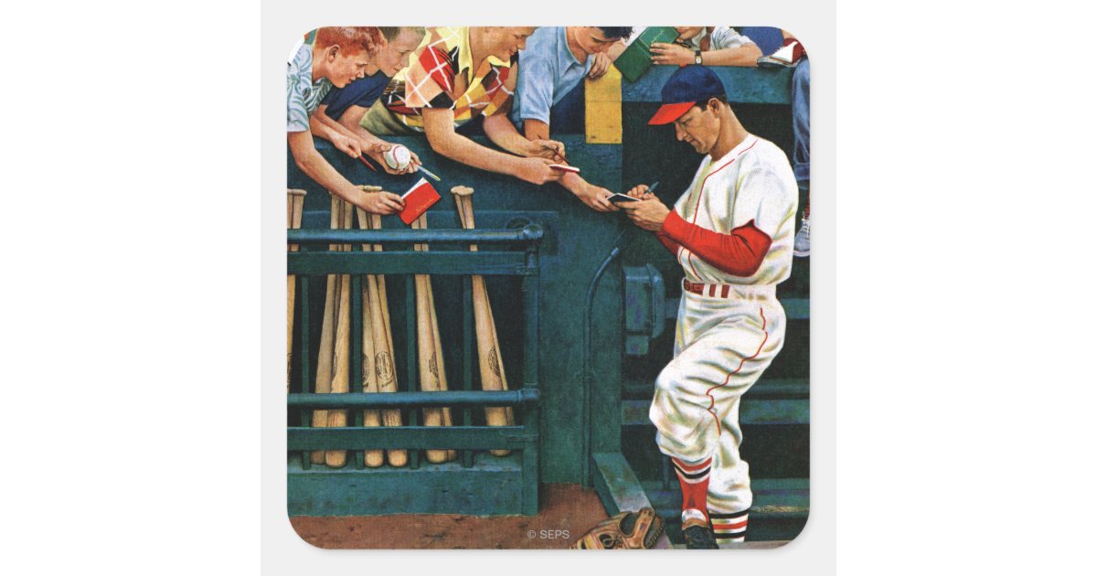 Autograph Session Square Sticker | Zazzle