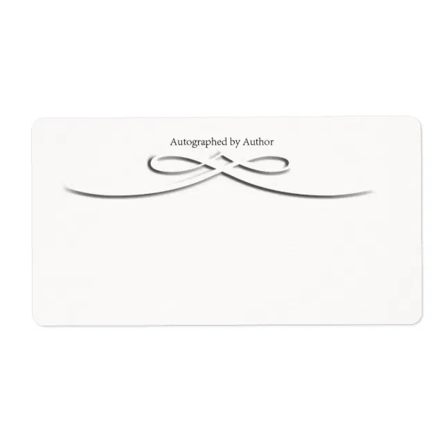 Autographed by Author Bookplate | Zazzle