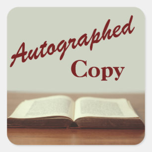 Signed By Author Stickers | Zazzle