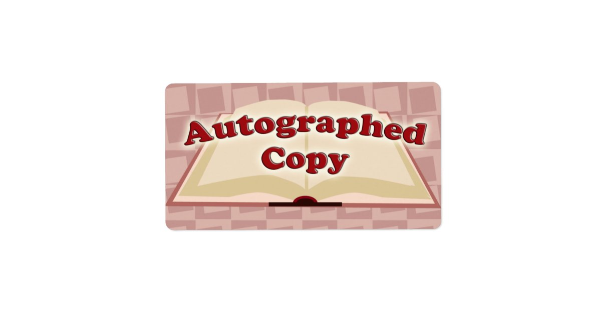 Autographed Copy Stickers | Zazzle