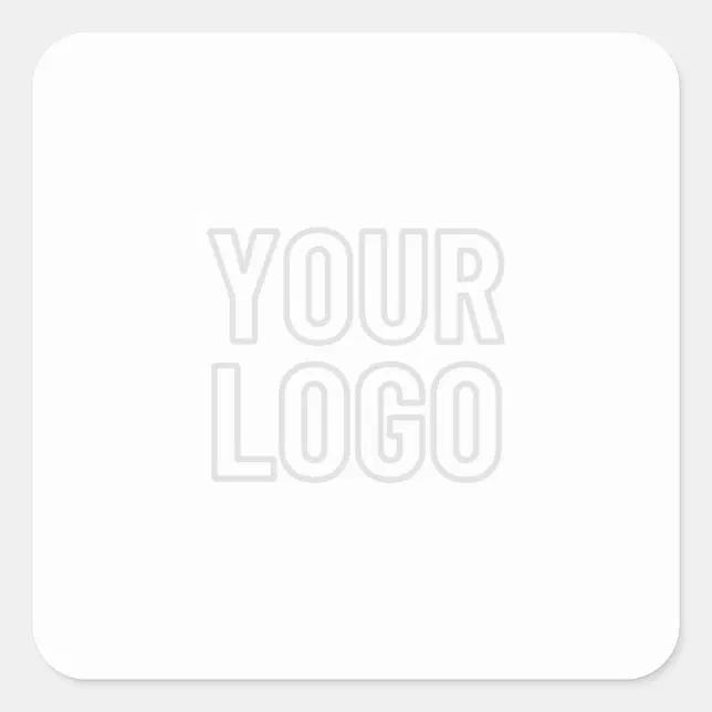 Automatically Lighten Logo For Background Square Sticker | Zazzle