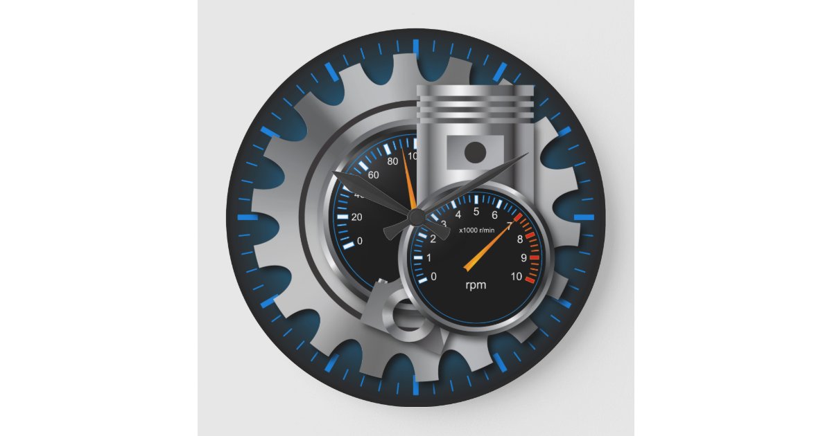 Automotive1 Wall Clock | Zazzle