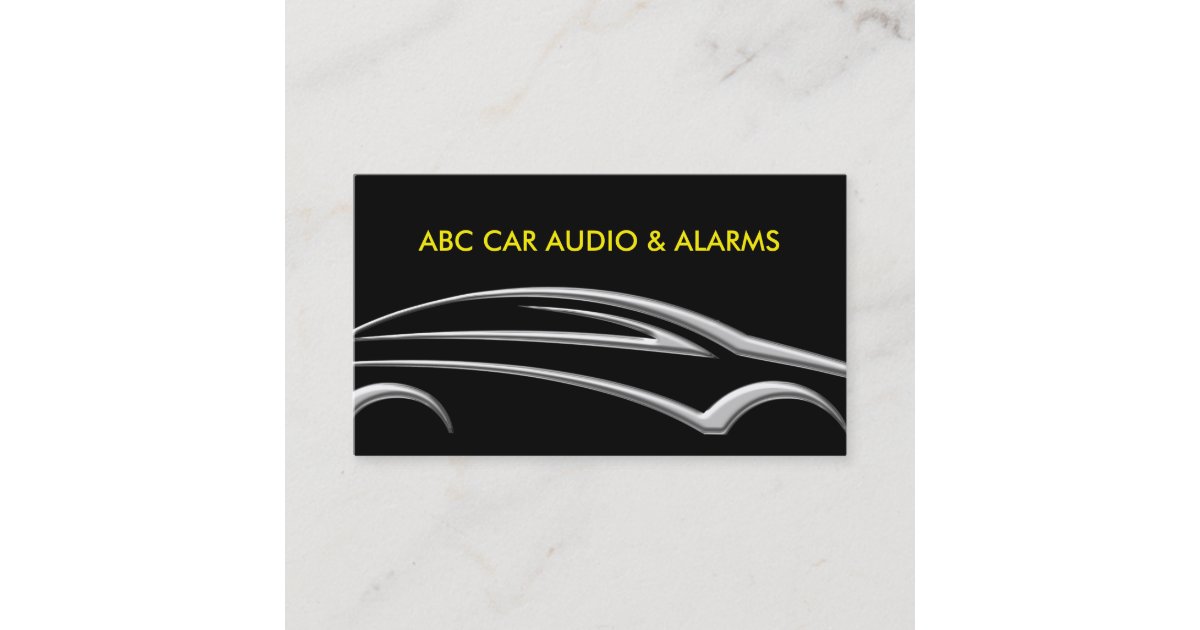 Automotive Audio Systems Business Card | Zazzle