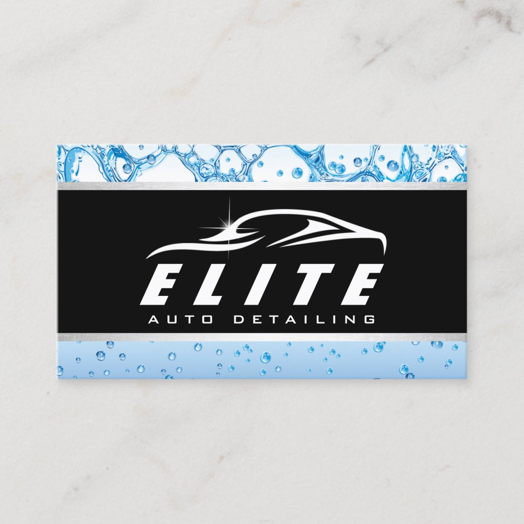 Automotive Auto Detailing Auto Spa Car Business Card | Zazzle