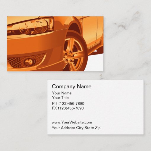 Automotive Business Card | Zazzle