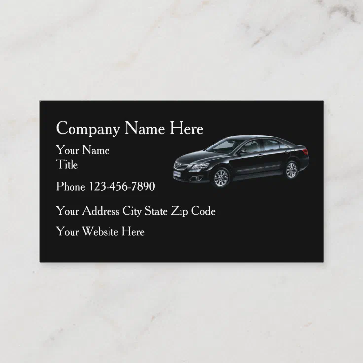 Automotive Business Card Service Template | Zazzle