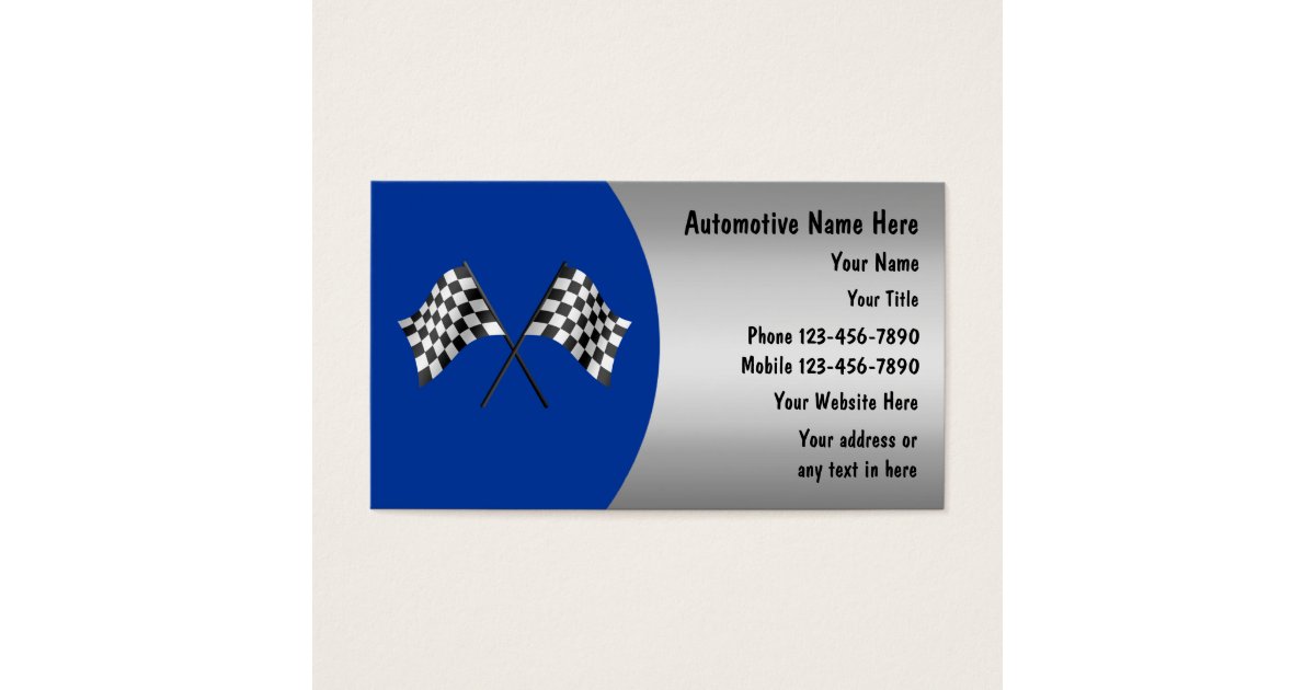 Automotive Business cards | Zazzle.com