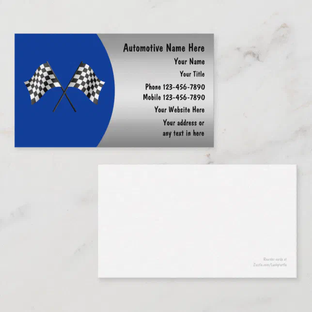 Automotive Business cards | Zazzle