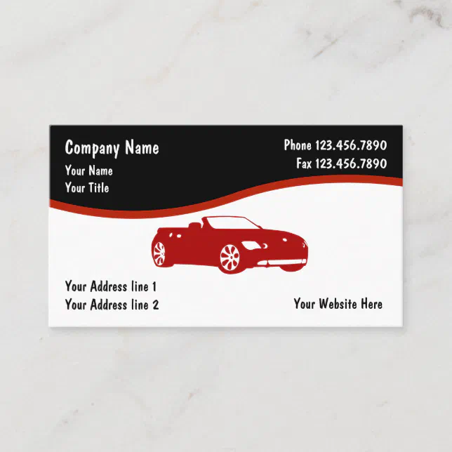 Automotive Business Cards | Zazzle