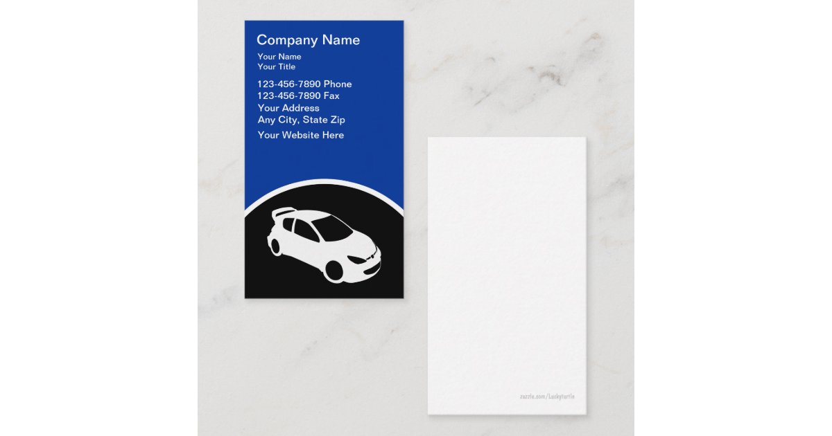 Automotive Business Cards | Zazzle