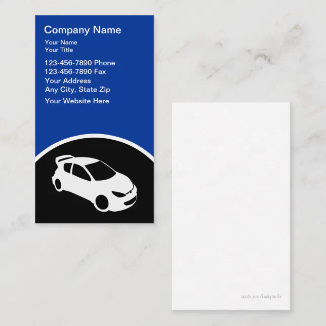 Automotive Business Cards | Zazzle