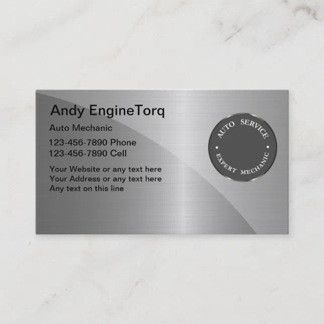 Automotive Business Cards | Zazzle