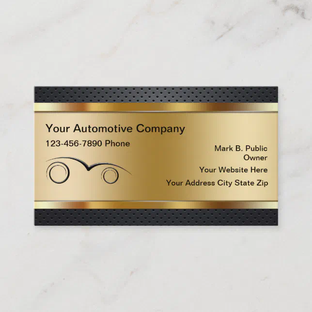 Automotive Business Cards | Zazzle