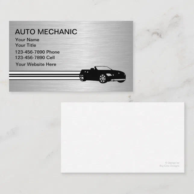 Automotive Business Cards | Zazzle