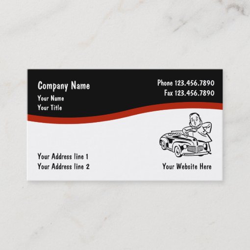 Automotive Business Cards | Zazzle