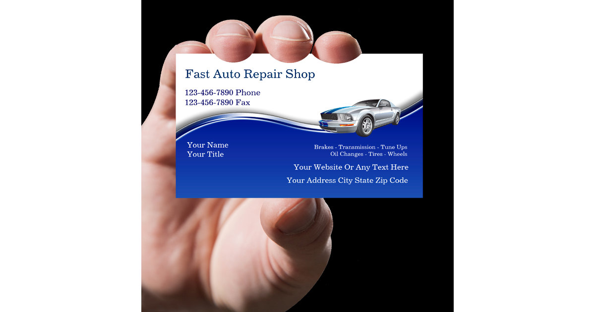 Automotive Business Cards | Zazzle