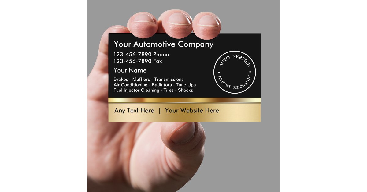 Automotive Business Cards | Zazzle