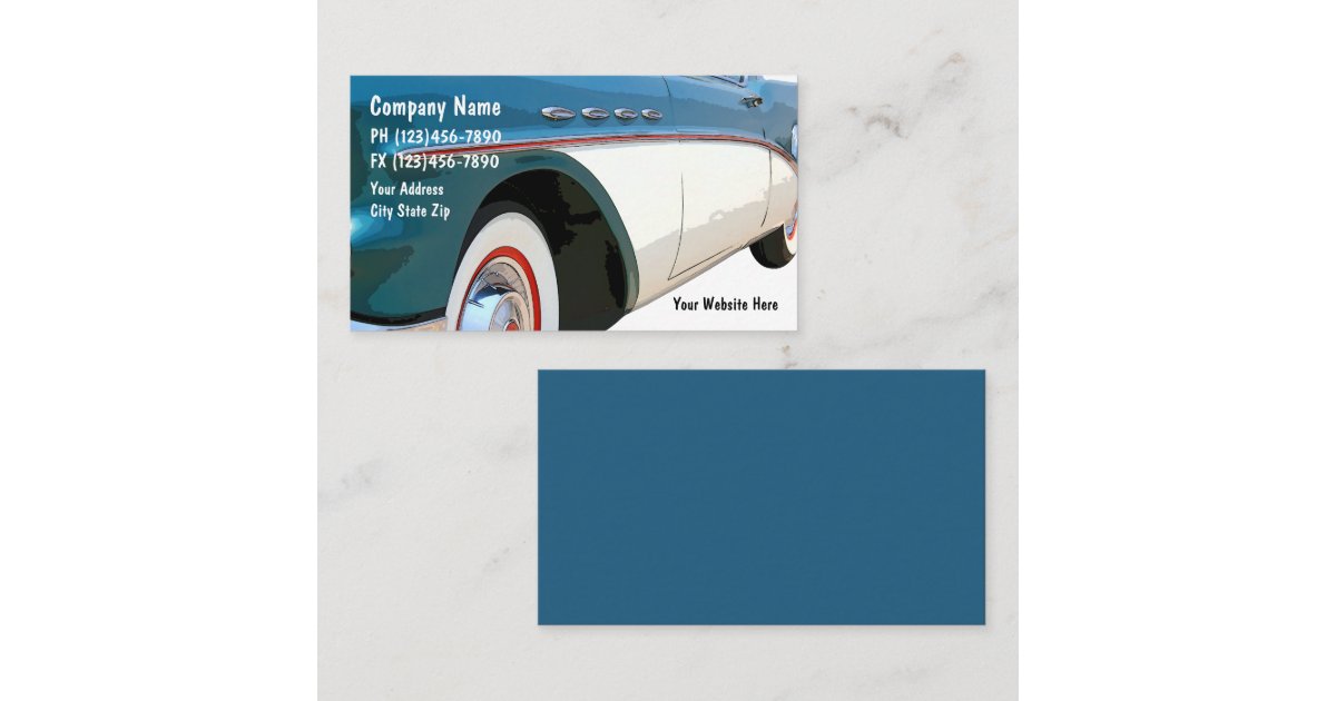 Automotive Business Cards | Zazzle
