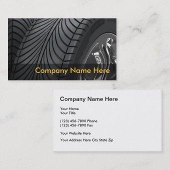 Automotive Business Cards | Zazzle