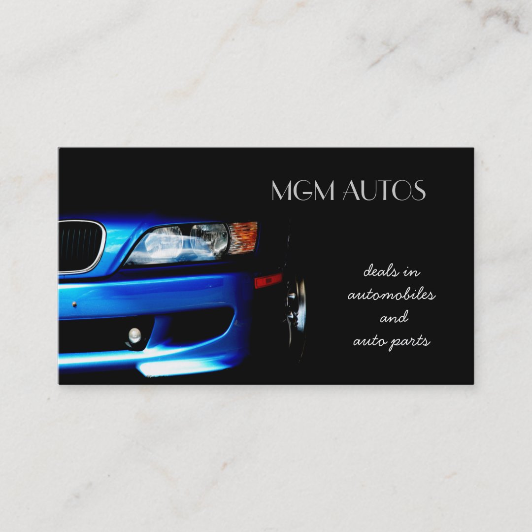 automotive Business Cards | Zazzle